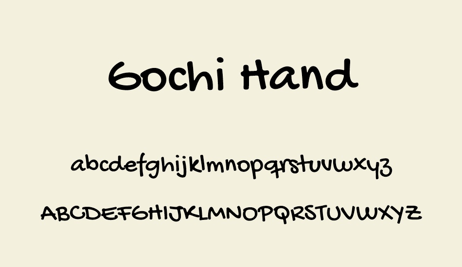 Gochi Hand Free Font Gochi Hand Free Font