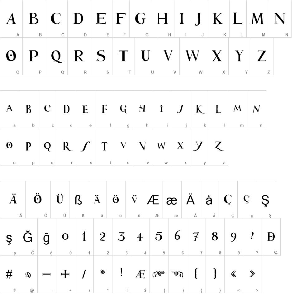 1645 Old Spanish free font