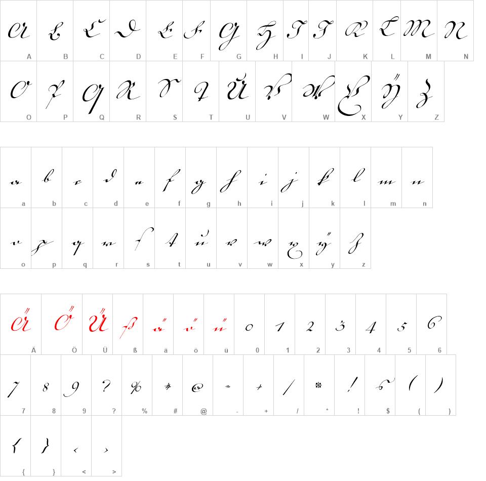 18th Century Kurrent free font