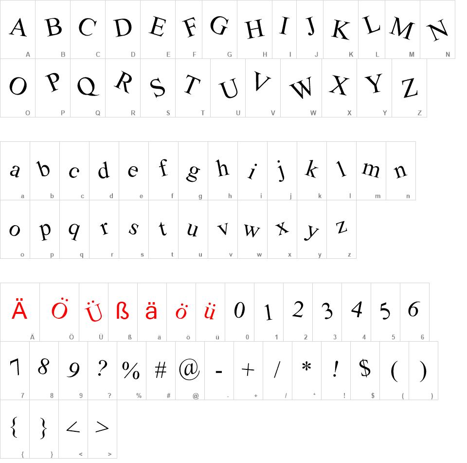 Crooked free font