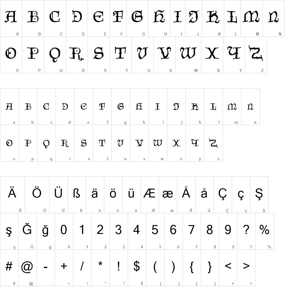 Czech Gotika free font