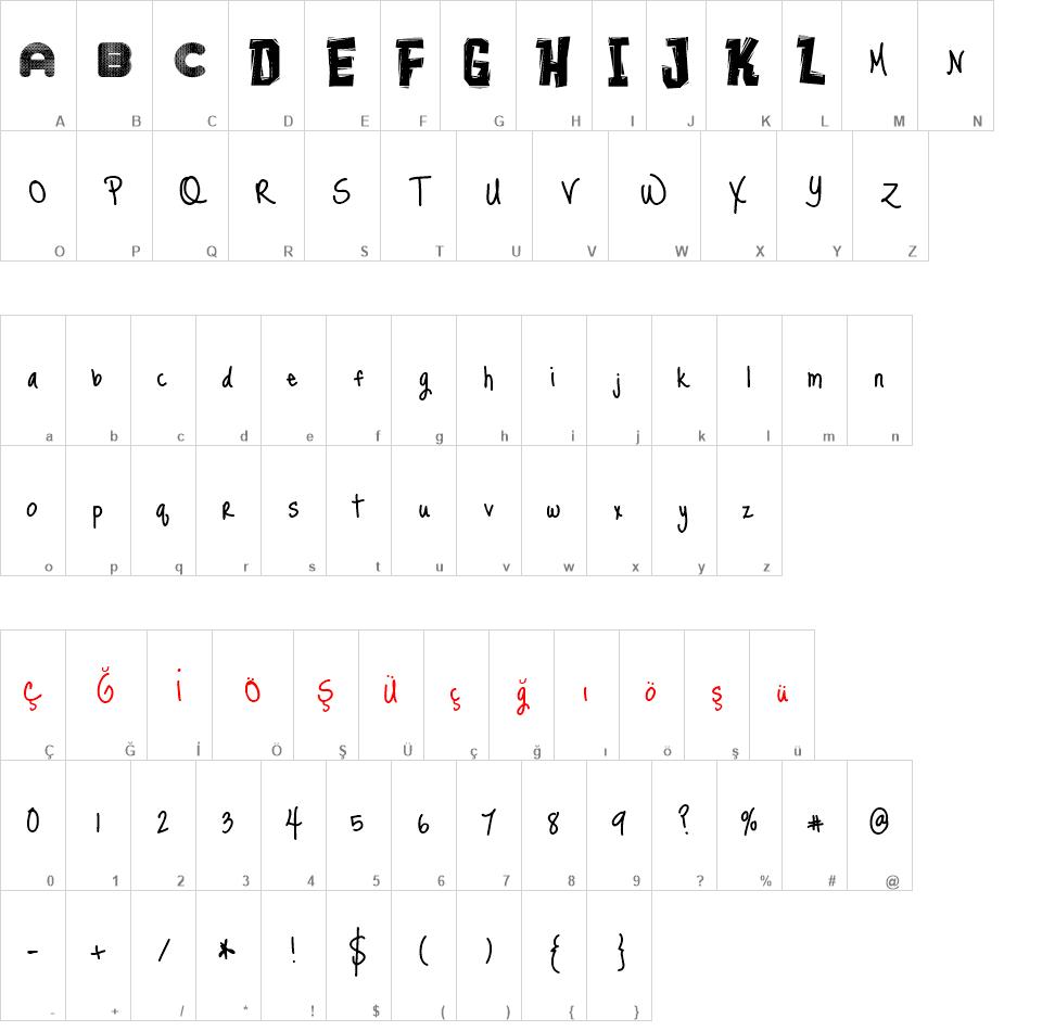 Demonstration Font free font