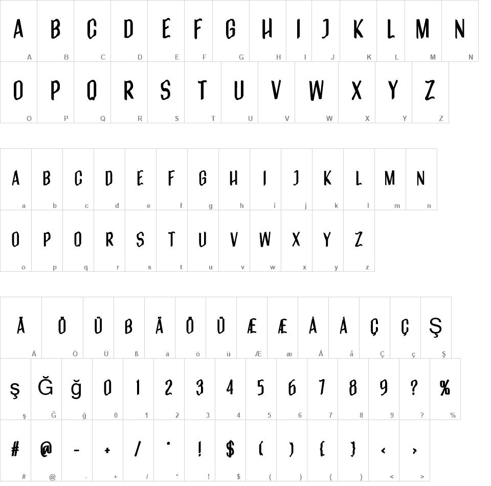 Distortion free font