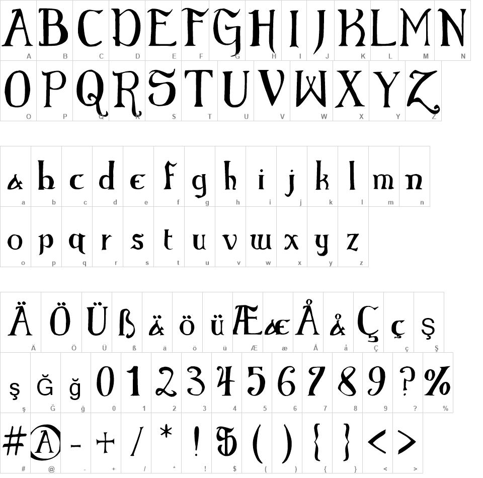 Elementary Gothic Bookhand free font