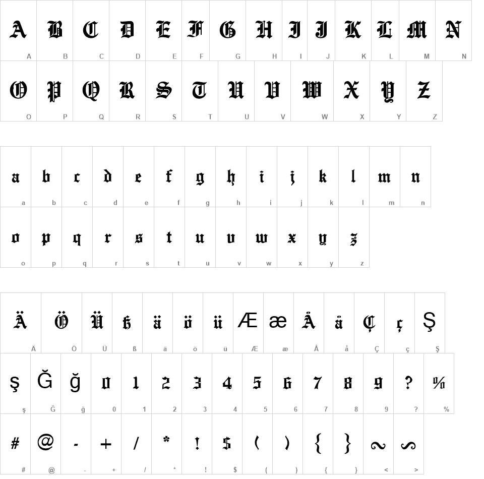 English Towne free font
