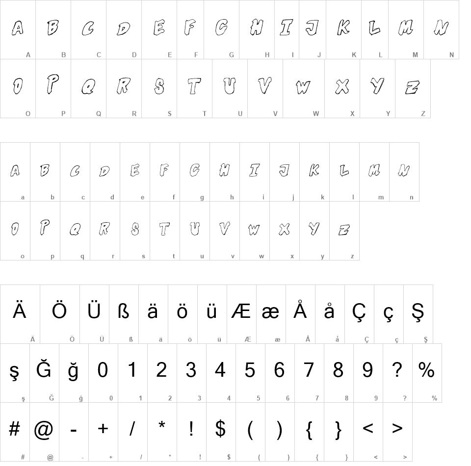 Futuristic Outline free font