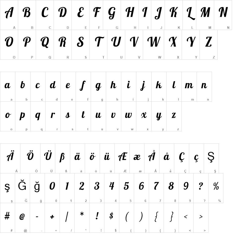 Galada free font