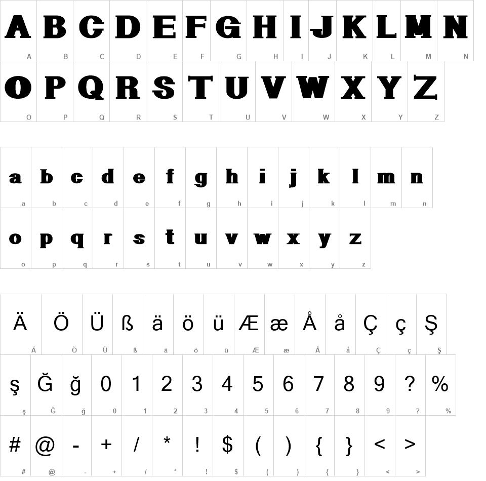 Geometric Serif PW free font