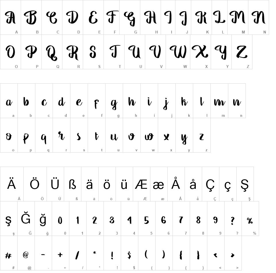 Georgia Script free font