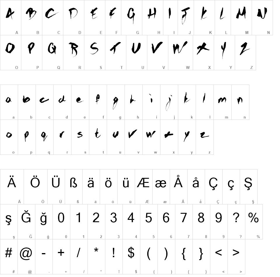Gothic Scribble free font