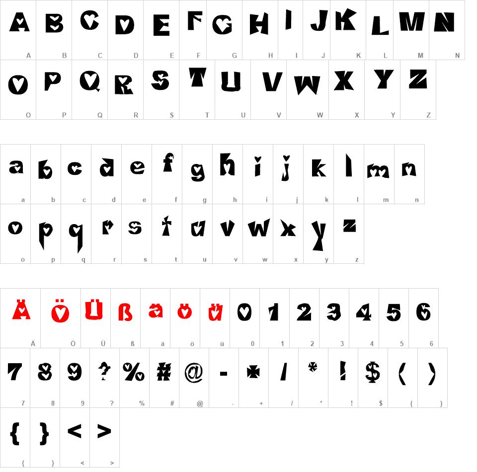Heartless free font