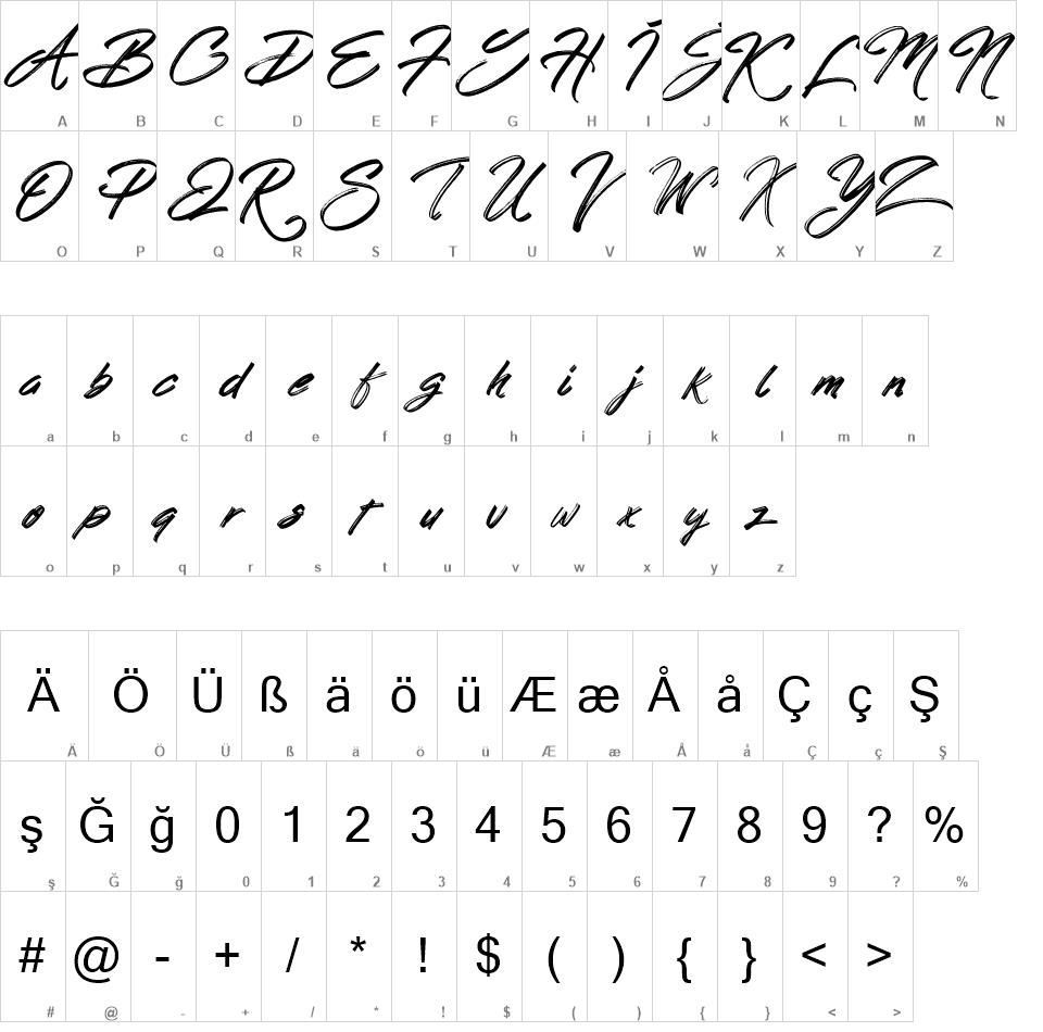 Hong Kong Script Brush free font