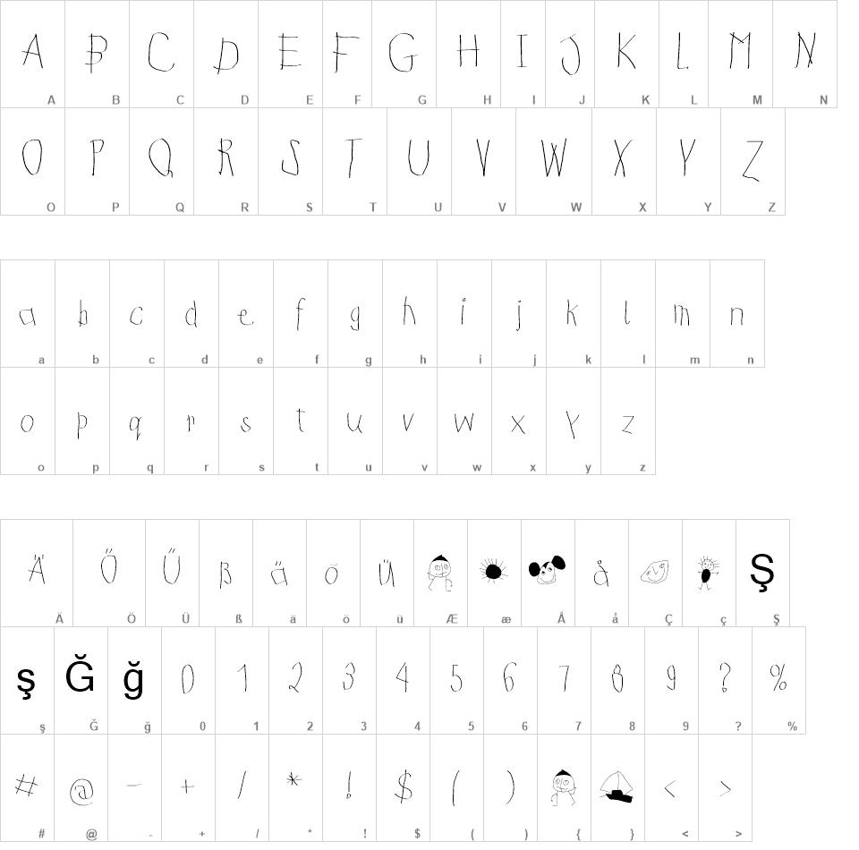 Kids First Print Font free font