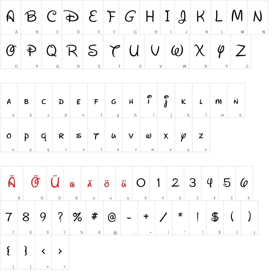New Waltograph - Walt Disney free font
