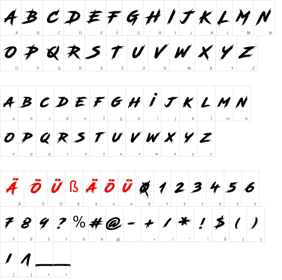 Road Rage Font free font