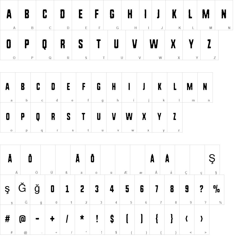 Rough Simple Font free font