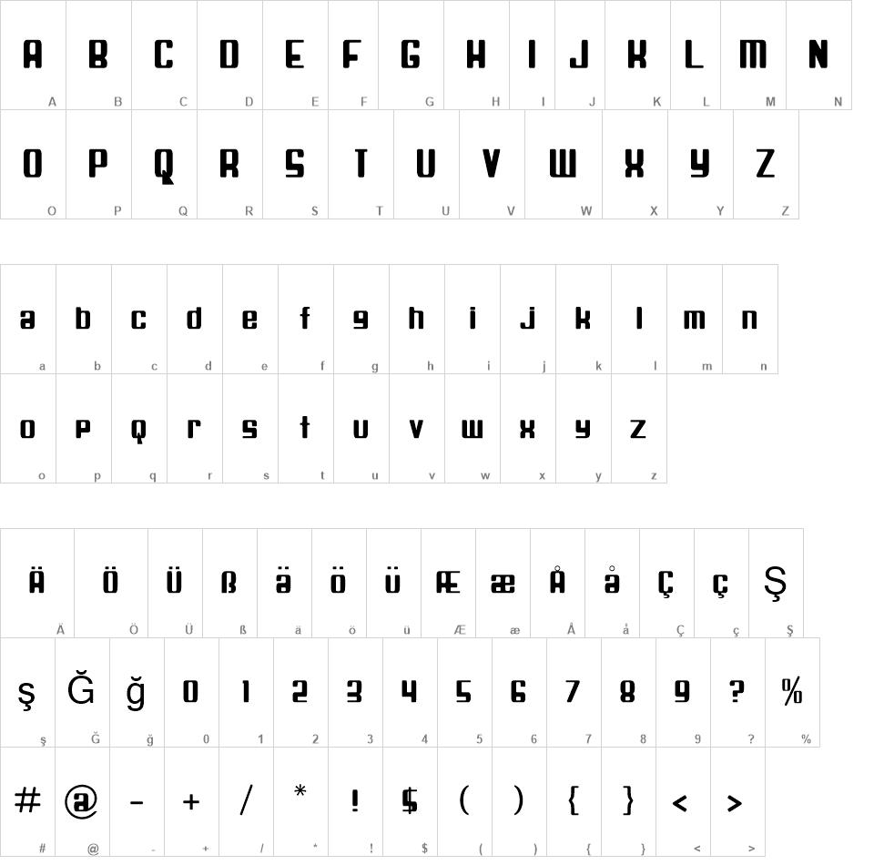 Spaceship Bullet free font