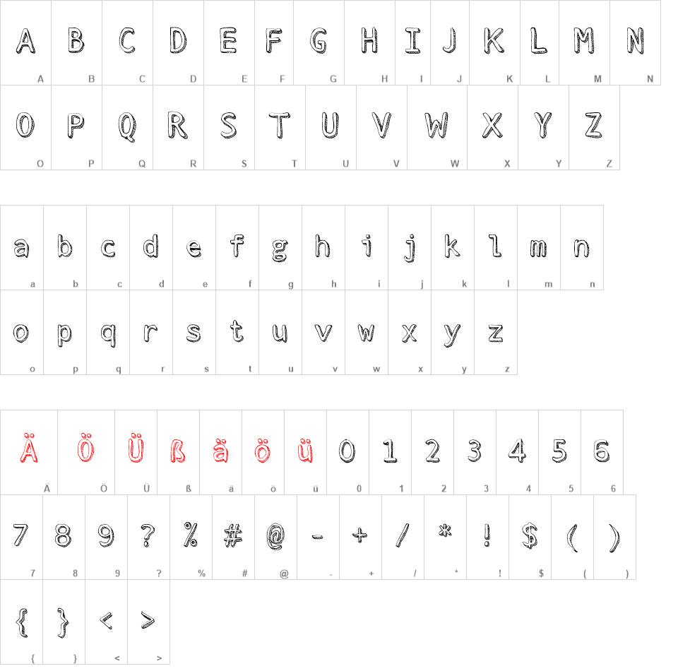 Stroke Dimension free font