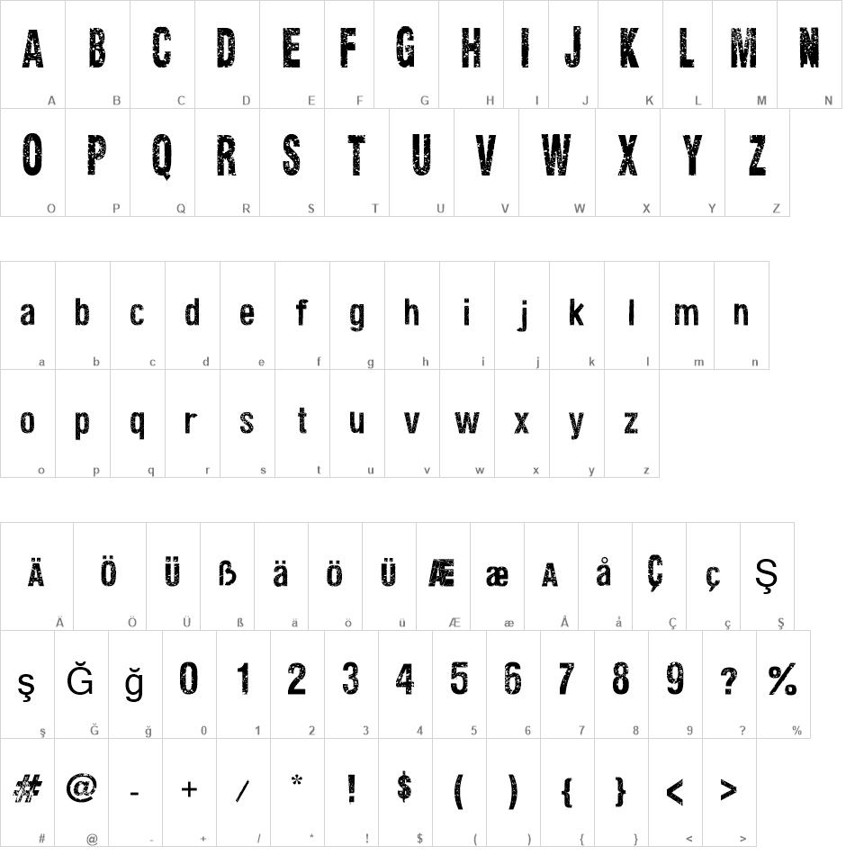 Texture Road Font free font