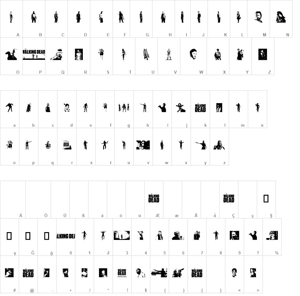 The Walking Dead free font