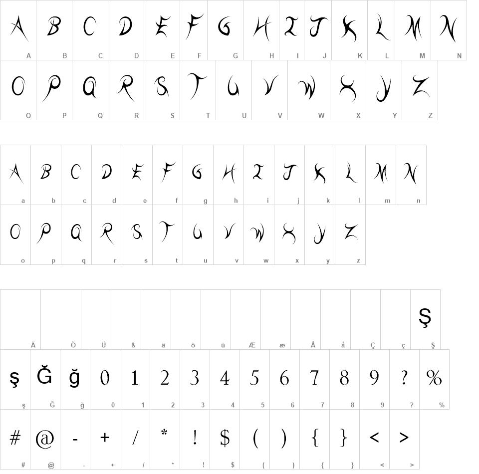 Threadz Needle free font