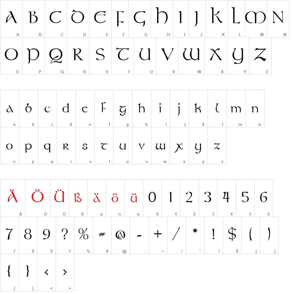 Tolkien free font