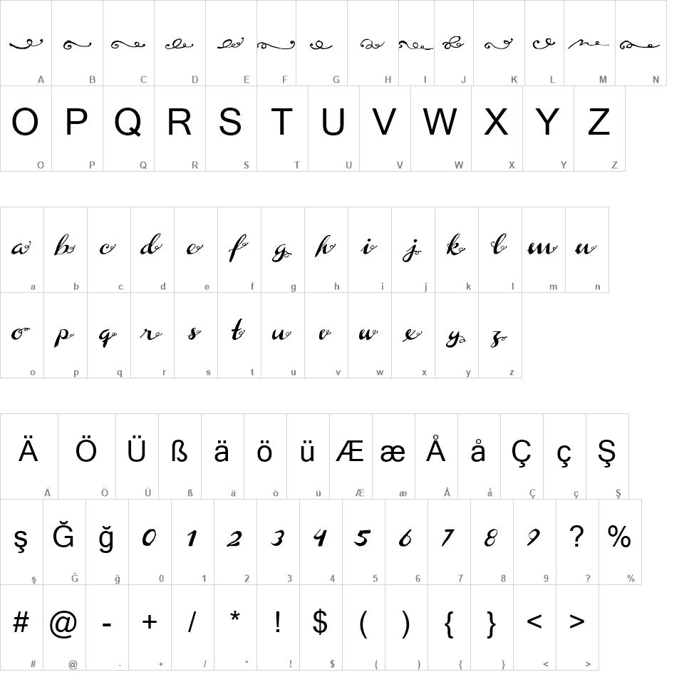 Toscana Script Font Family free font