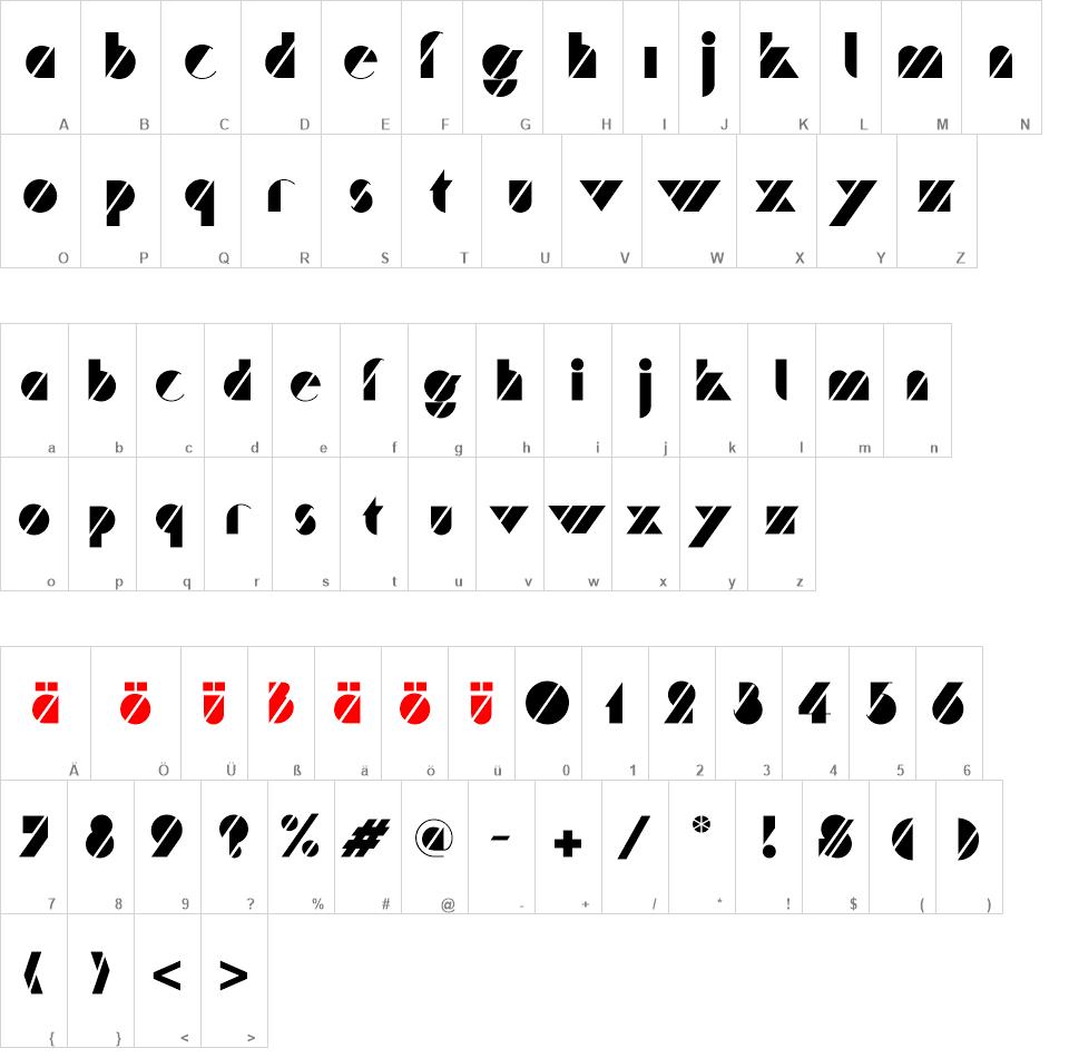 Traffic free font