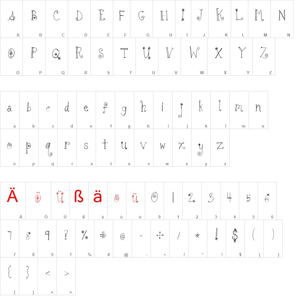 Tuna and Hot Dogs on Rye free font