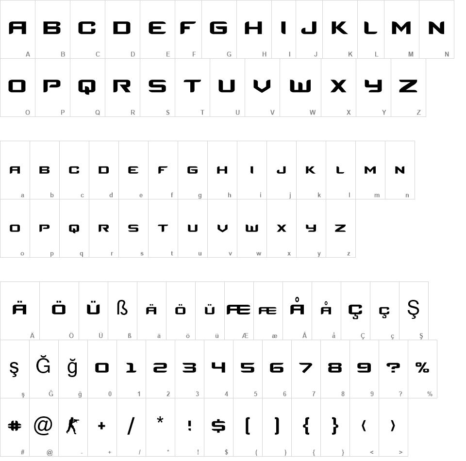 Counter-Strike free font