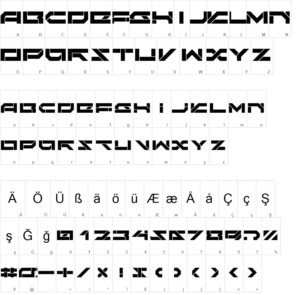 Darktech LDR free font
