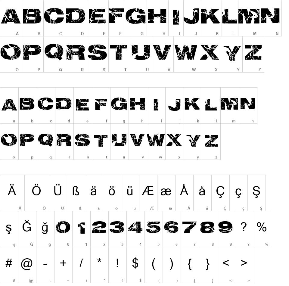 Electrical free font