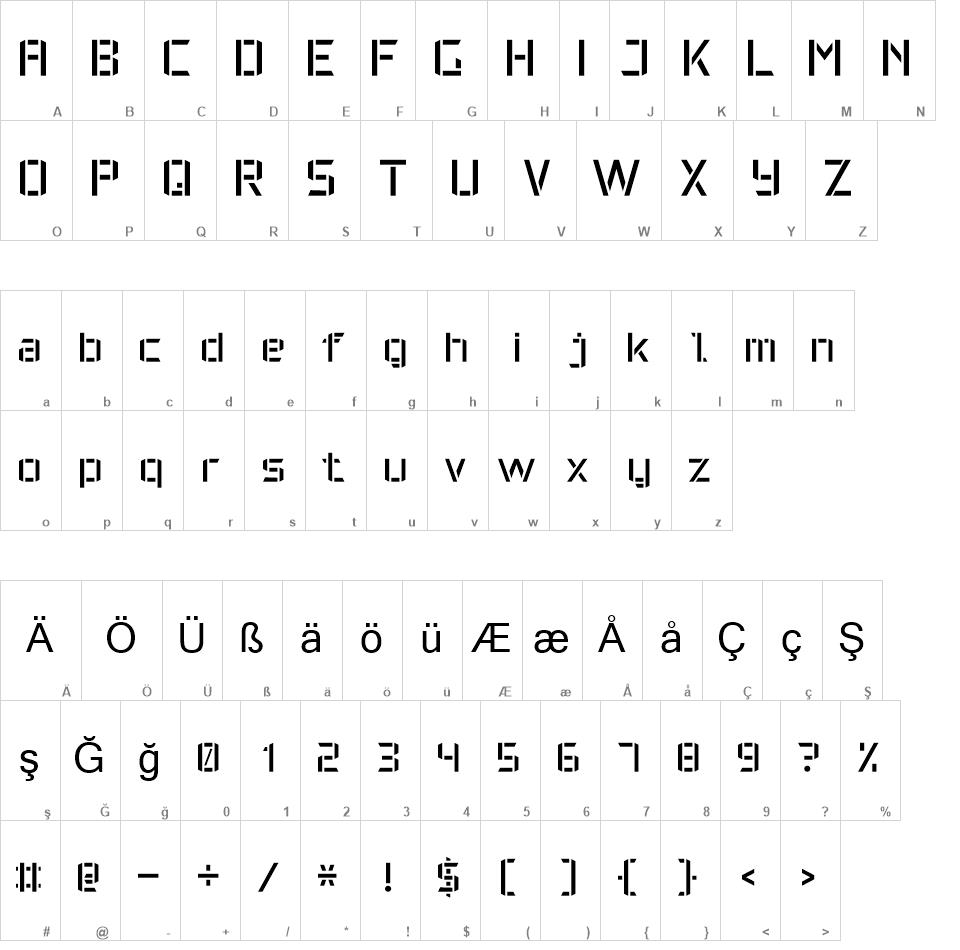 Military Font 7 free font