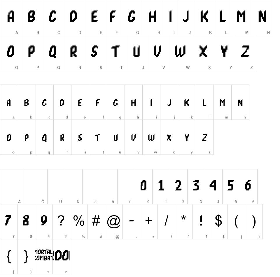 Mortal Kombat free font