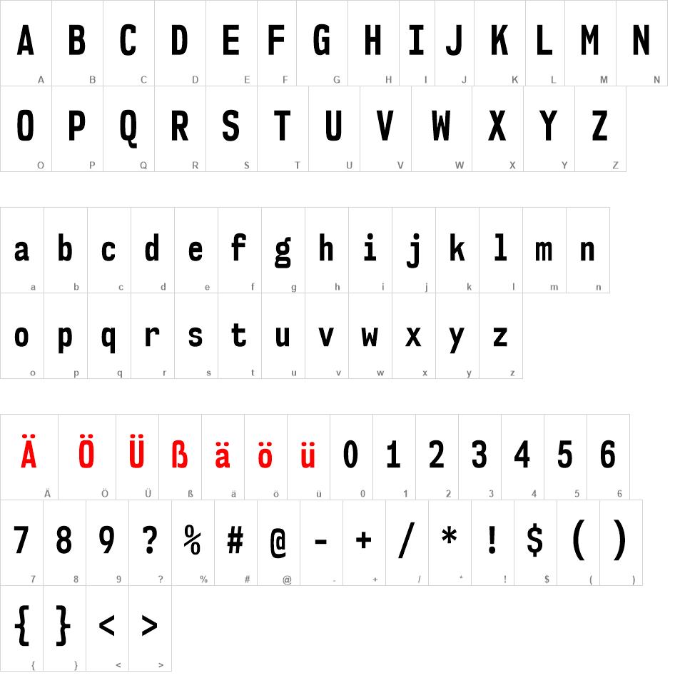 NK57 Monospace free font