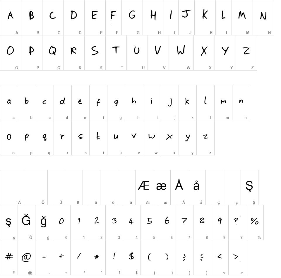 Scrawly Wawly free font