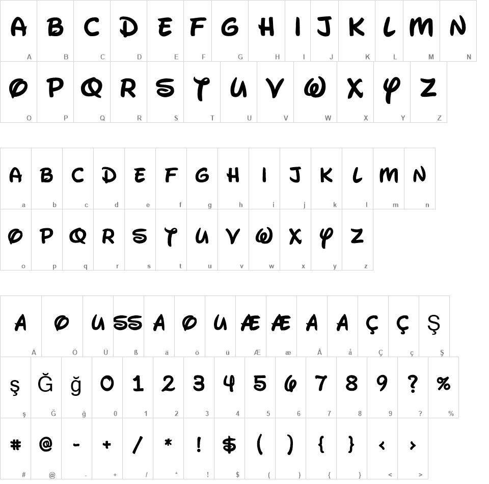 Waltograph free font