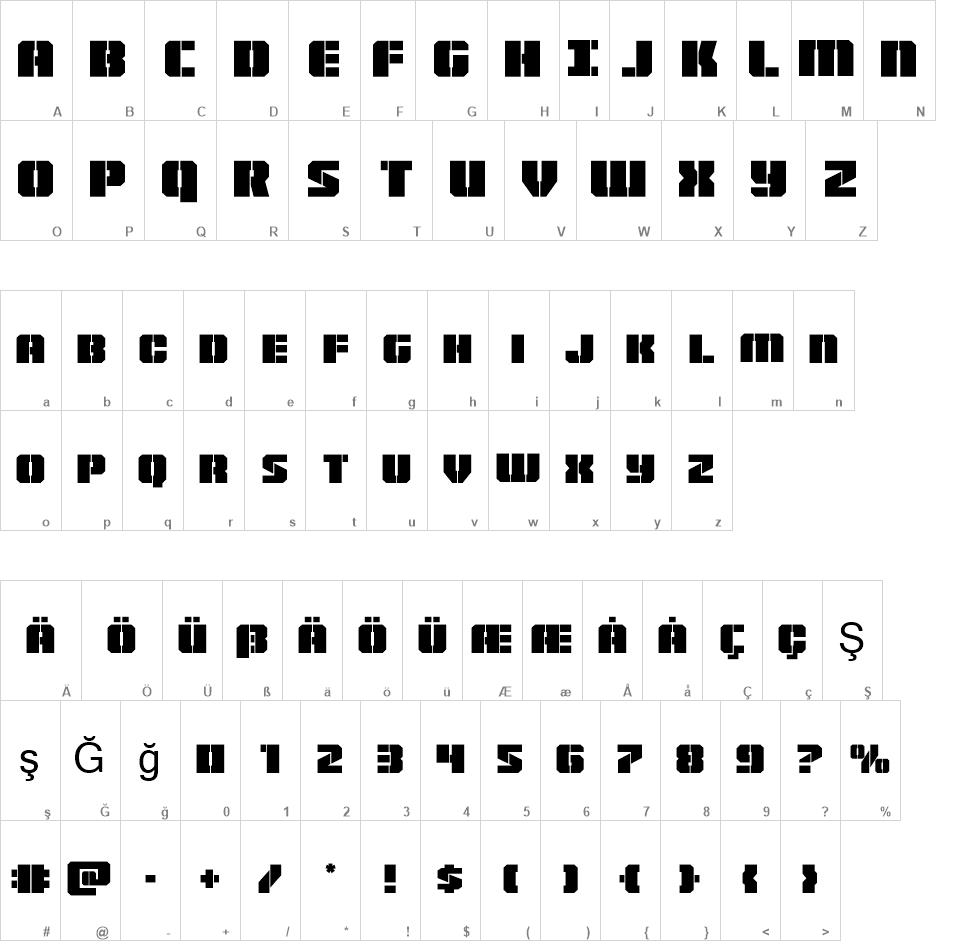 Warp Thruster free font
