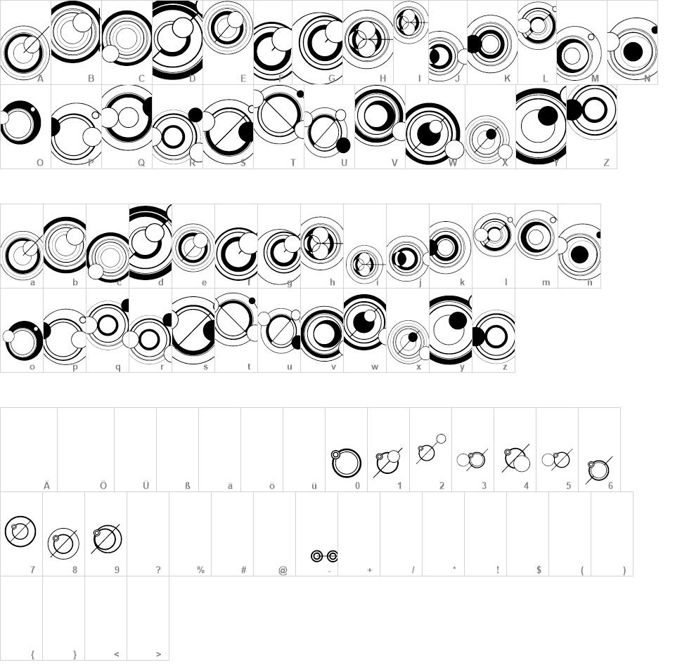 WS Simple Gallifreyan free font