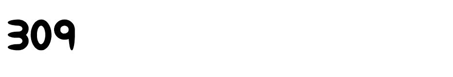 309 free font