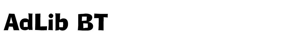 AdLib BT free font