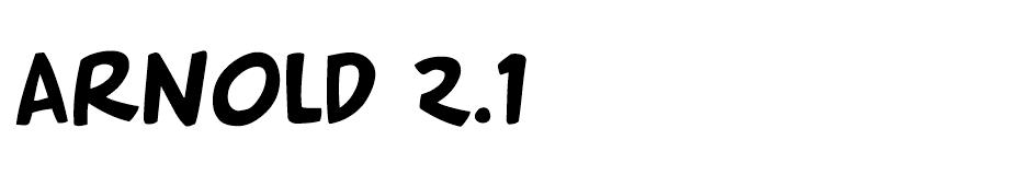 Arnold 2.1 free font