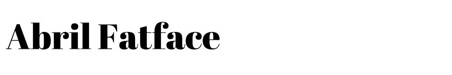 Abril Fatface free font