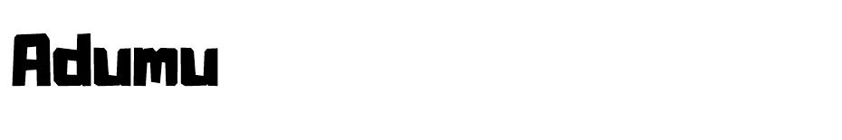 Adumu free font
