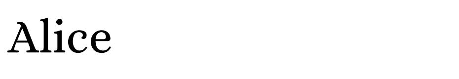 Alice free font