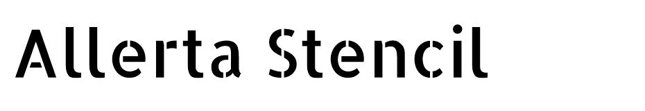 Allerta Stencil free font