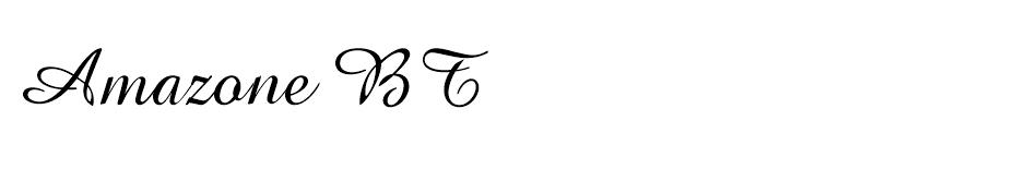 Amazone BT free font