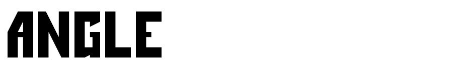 Angle free font