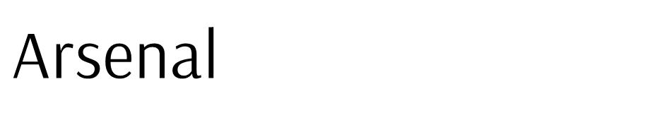 Arsenal free font