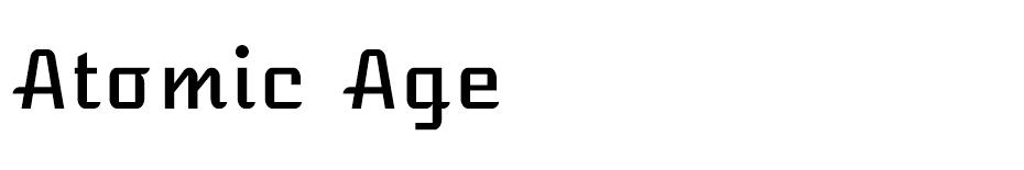 Atomic Age free font